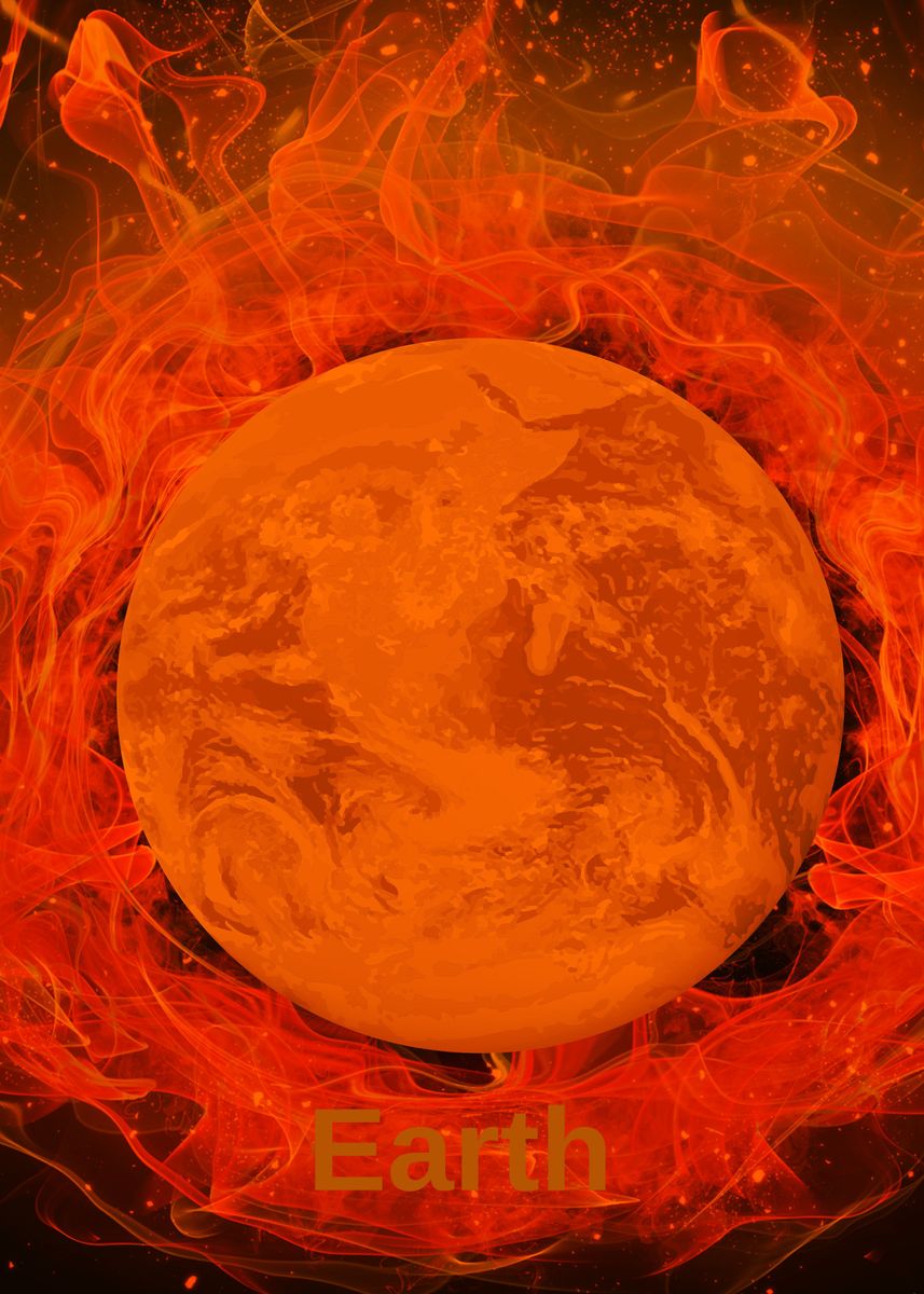 'earth' Poster by dam art | Displate