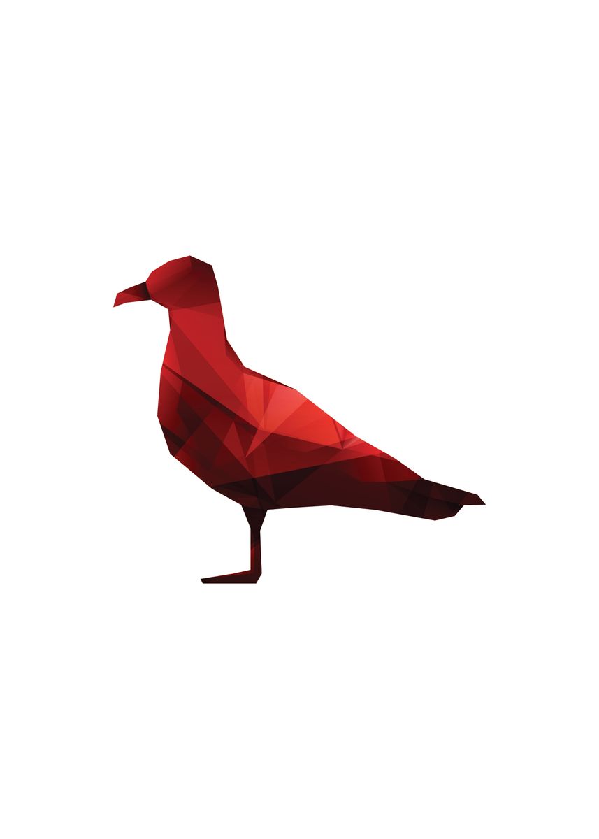 'Poly Pidgeon' Poster, picture, metal print, paint by corakdesigns ...