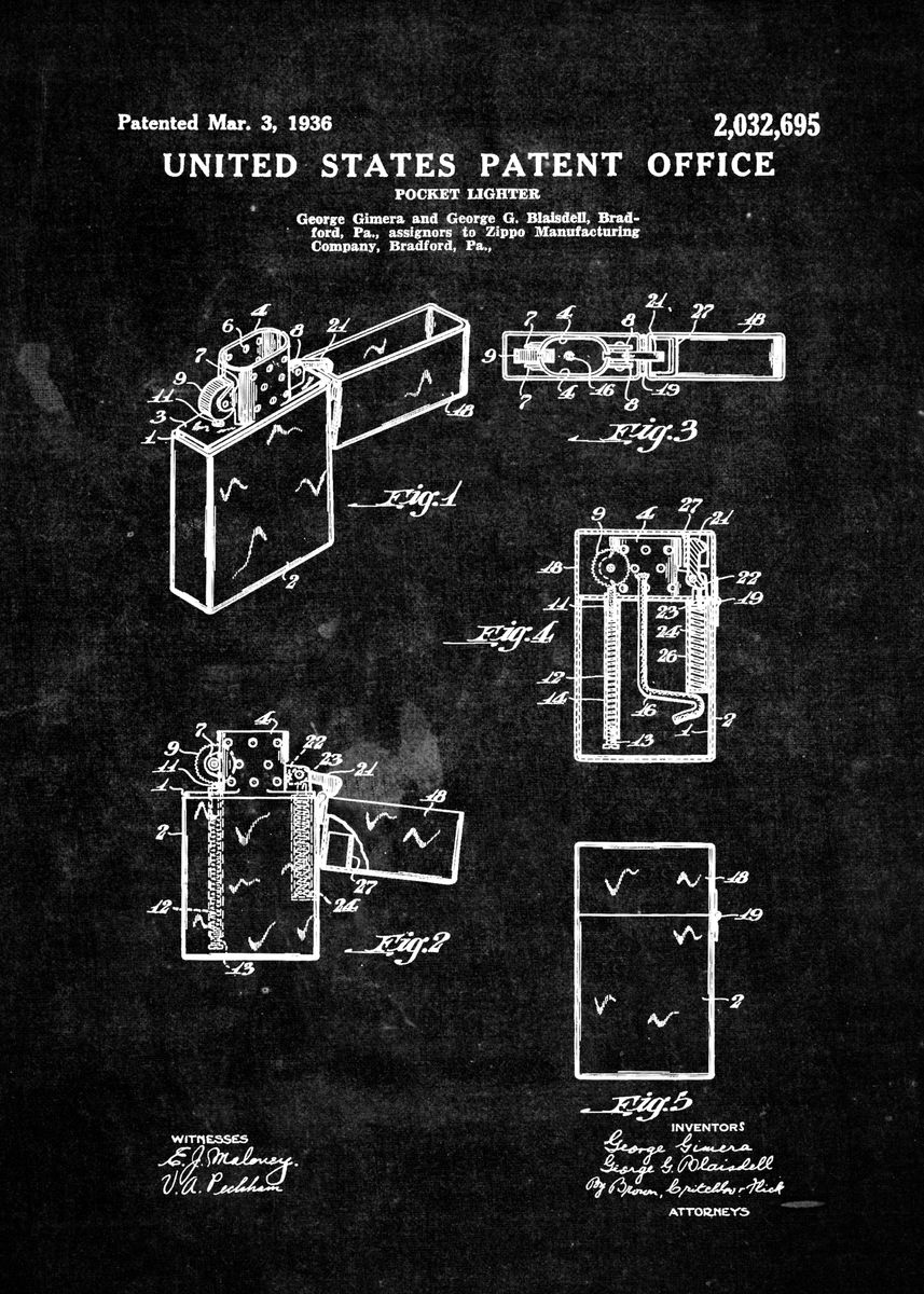 ' Zippo Lighter ' Poster by Kenny Studio | Displate