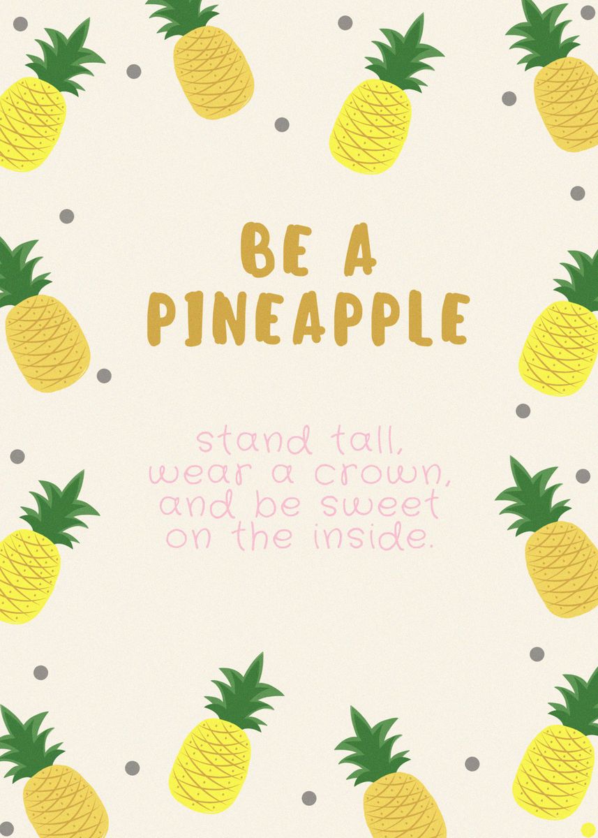 'Pineapple ' Poster, picture, metal print, paint by RochelleMcfarlane ...