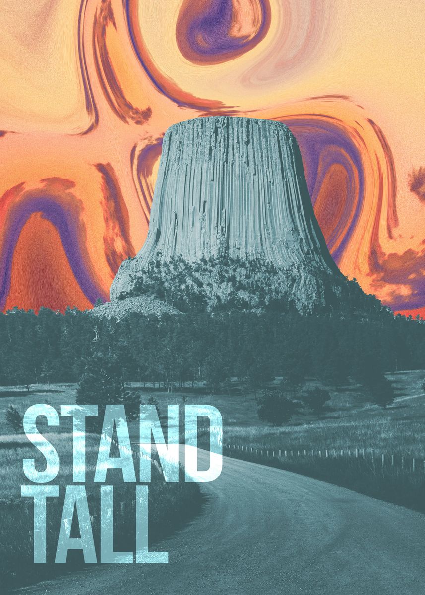 'Stand Tall' Poster, picture, metal print, paint by JXC Design | Displate