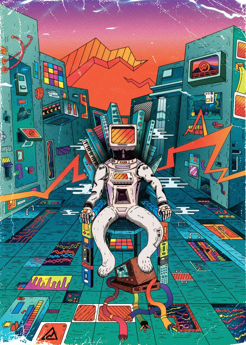 'Horizon' Poster, picture, metal print, paint by 5c954998aa124 | Displate