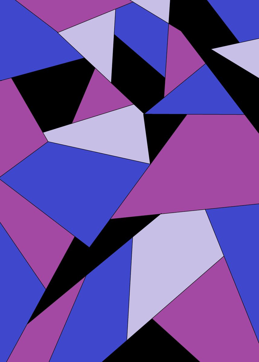 'Purple abstract' Poster by Scott Oxford | Displate