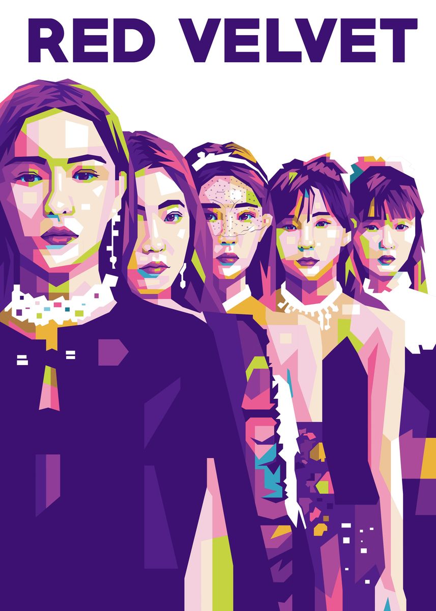 'RED VELVET ILLUSTRATION' Poster, picture, metal print, paint by ...