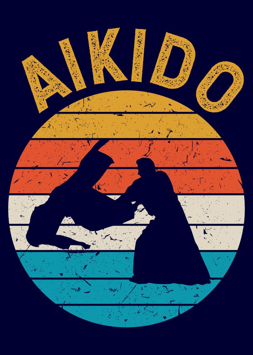 'Aikido' Poster, picture, metal print, paint by ShirTom | Displate