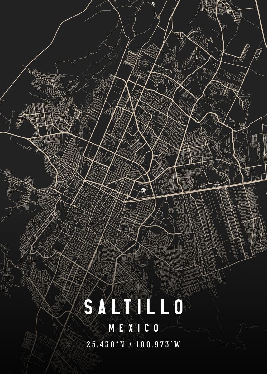 'Saltillo Mexico' Poster by Five Senses Art | Displate