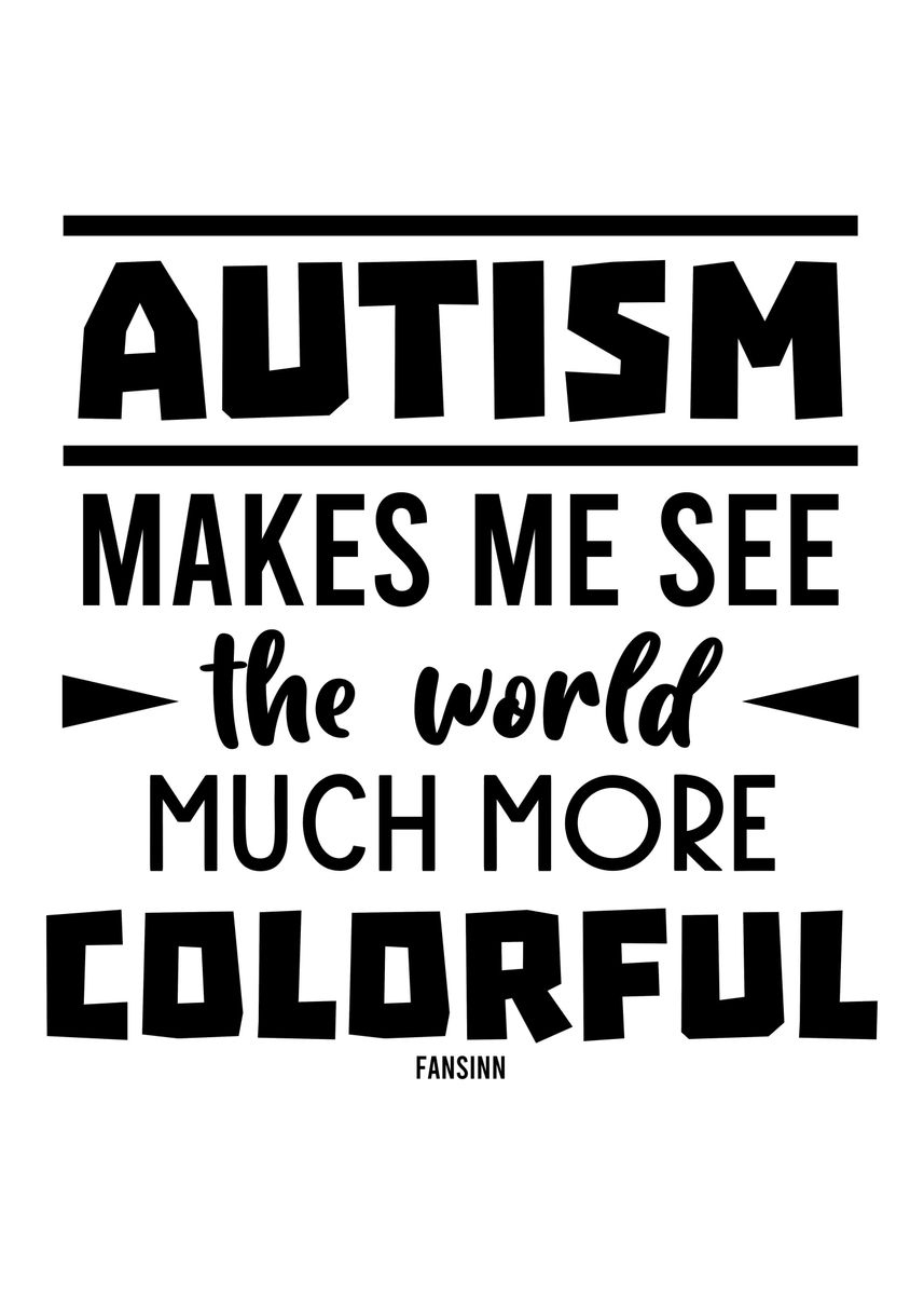 'Autism Awareness Day autis' Poster, picture, metal print, paint by ...