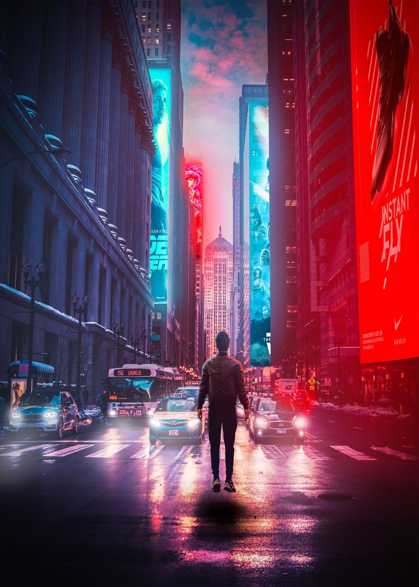 'City Night' Poster by MovieTributeCreator | Displate