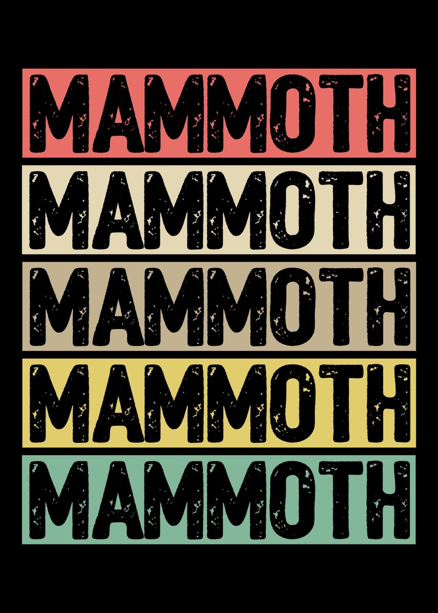 'mammoth' Poster by Hexor | Displate