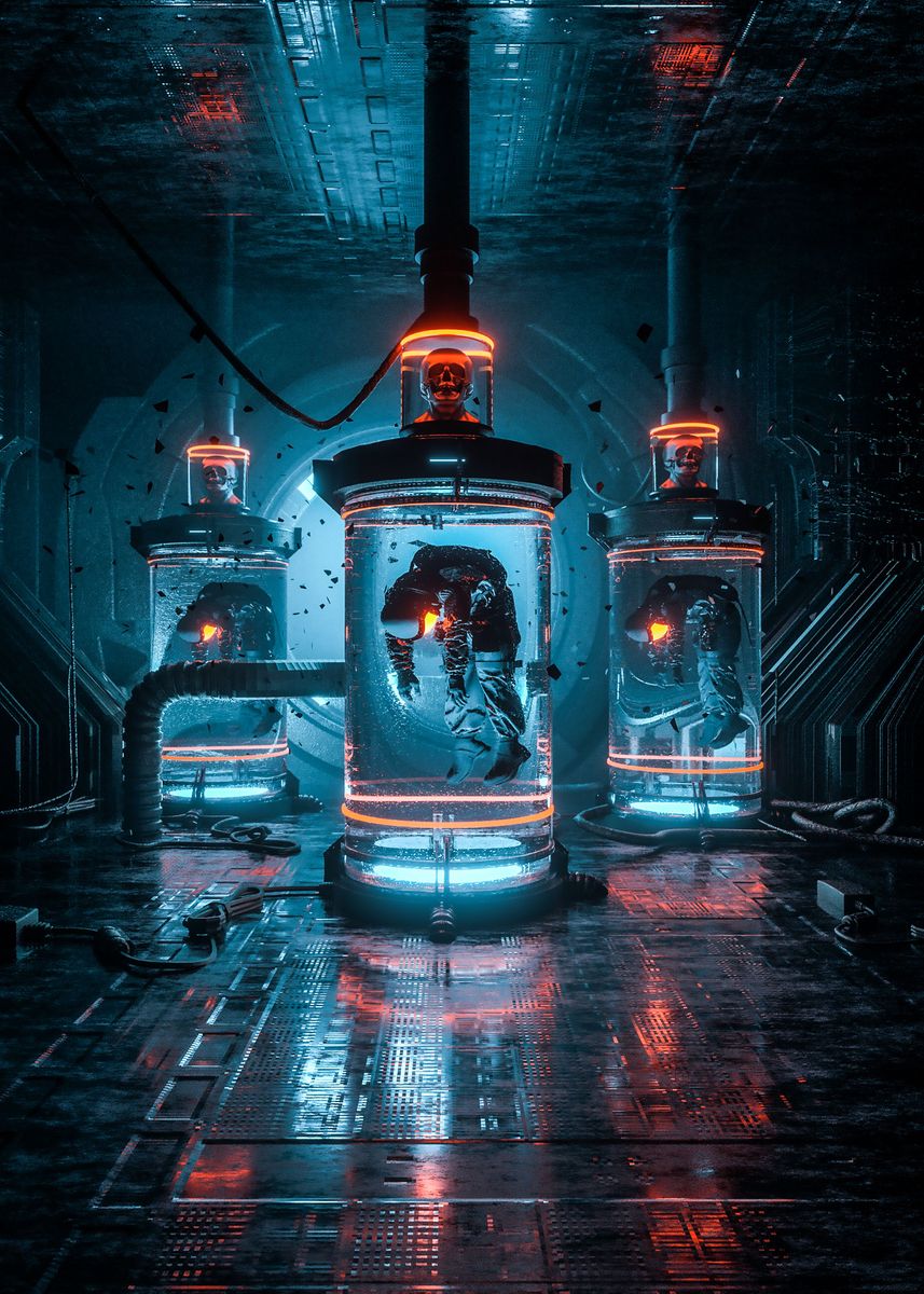 'Mind Probe' Poster, picture, metal print, paint by Skiegraphic Studio ...