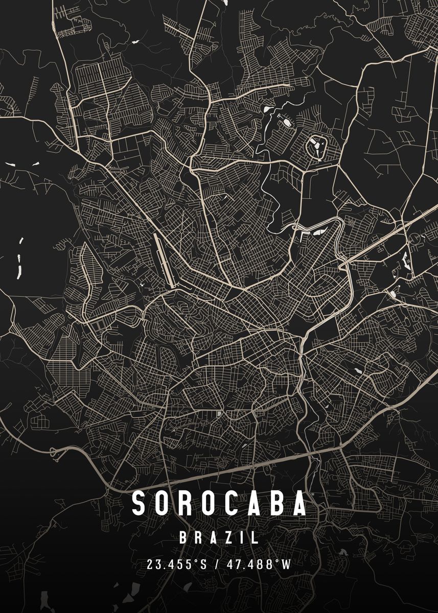 'Sorocaba Brazil' Poster by Five Senses Art | Displate