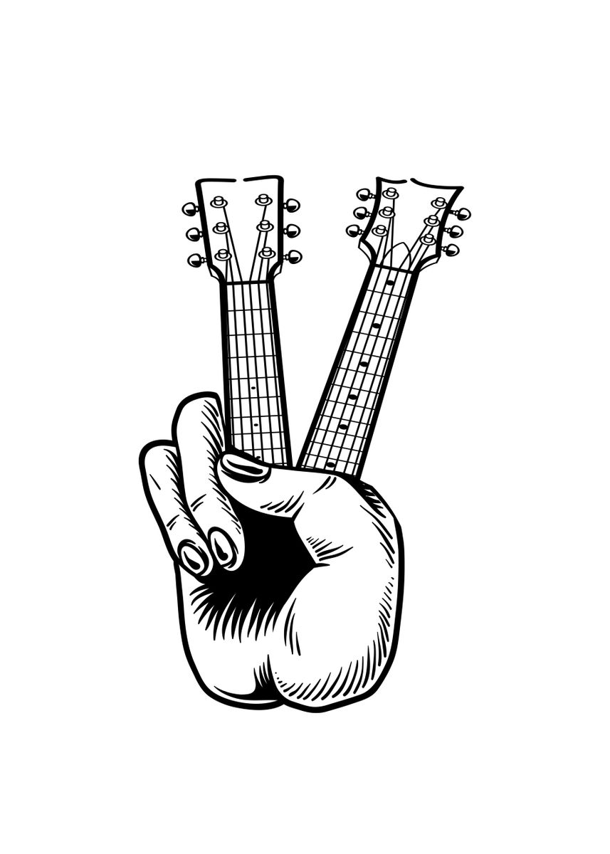 'Hands Music' Poster by TheLoneAlchemist | Displate