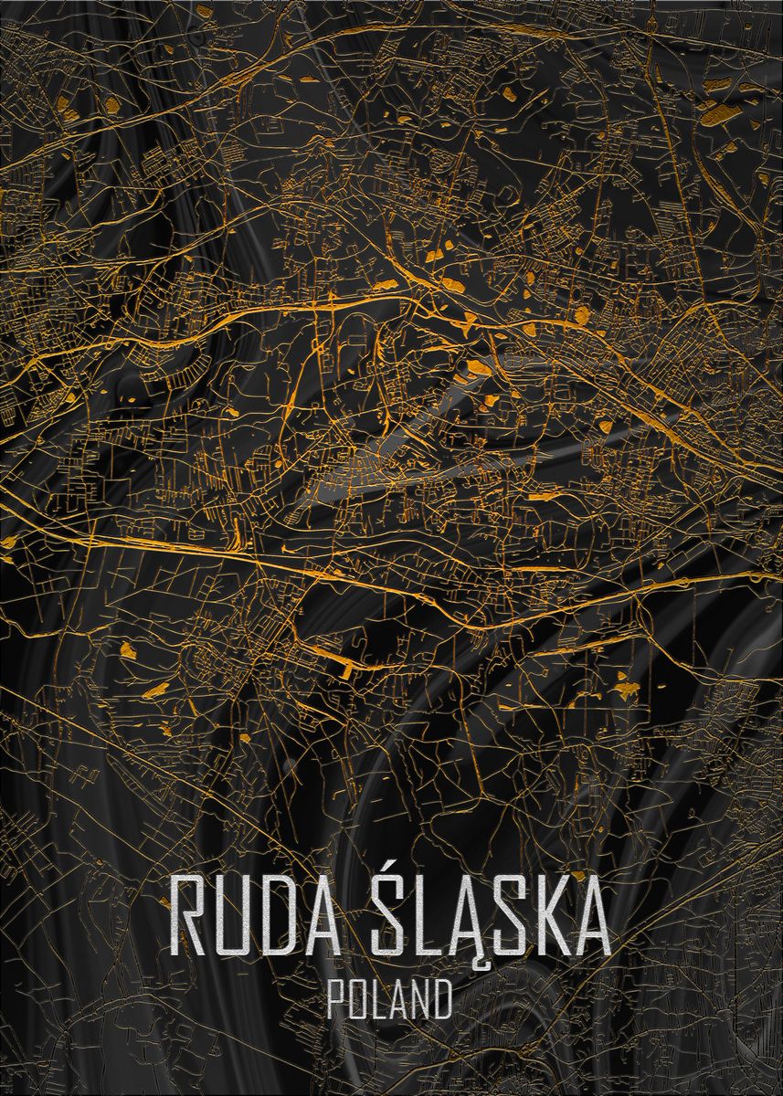 'Ruda Slaska Poland' Poster, picture, metal print, paint by Coconut ...