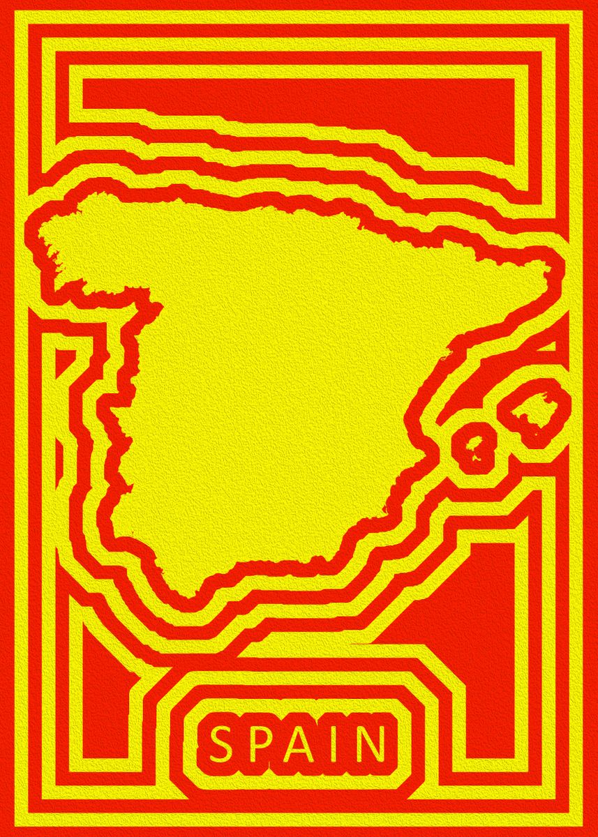 'Spain' Poster by City Map Art Prints | Displate