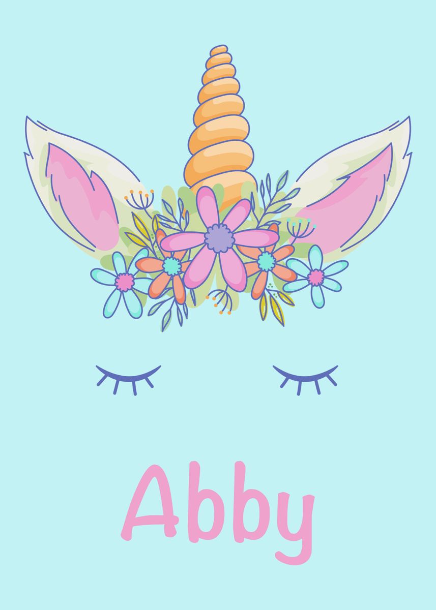 'Abby' Poster, picture, metal print, paint by Neon Moon | Displate