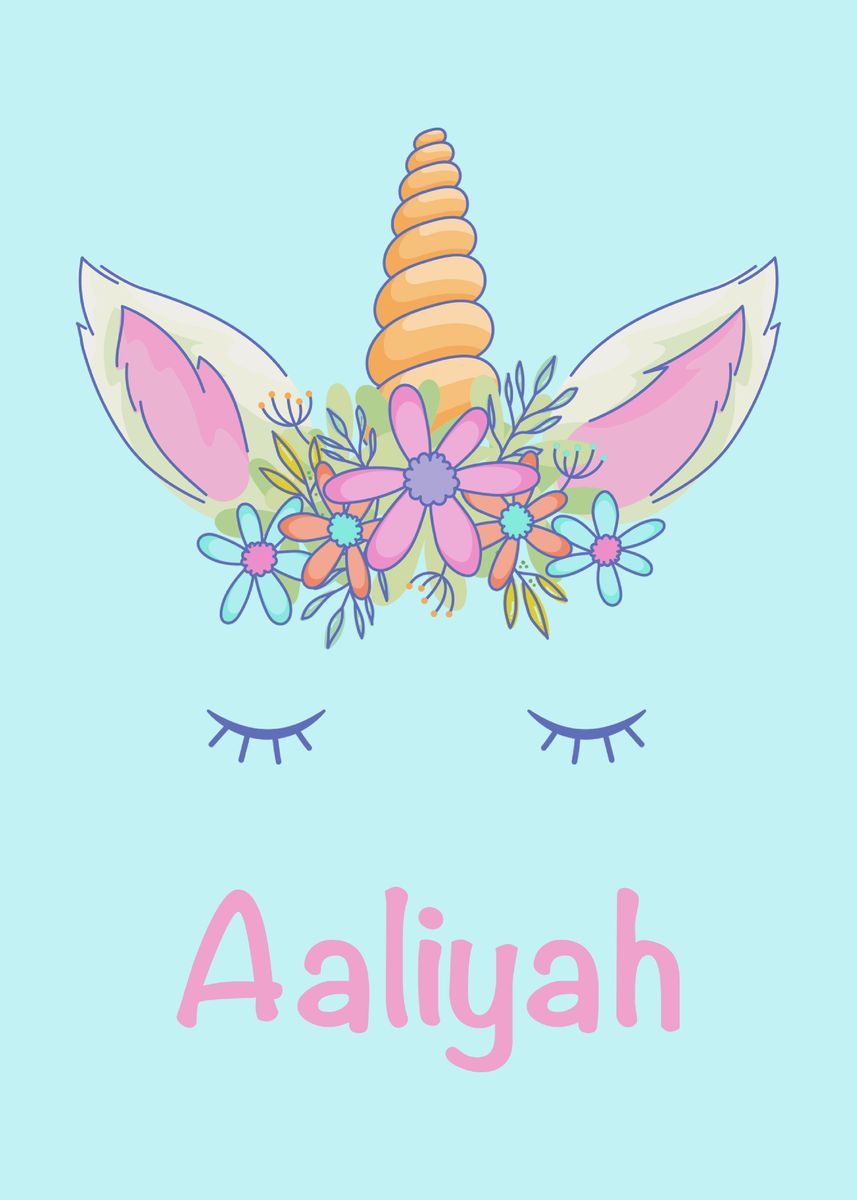 'Aaliyah' Poster, picture, metal print, paint by Neon Moon | Displate