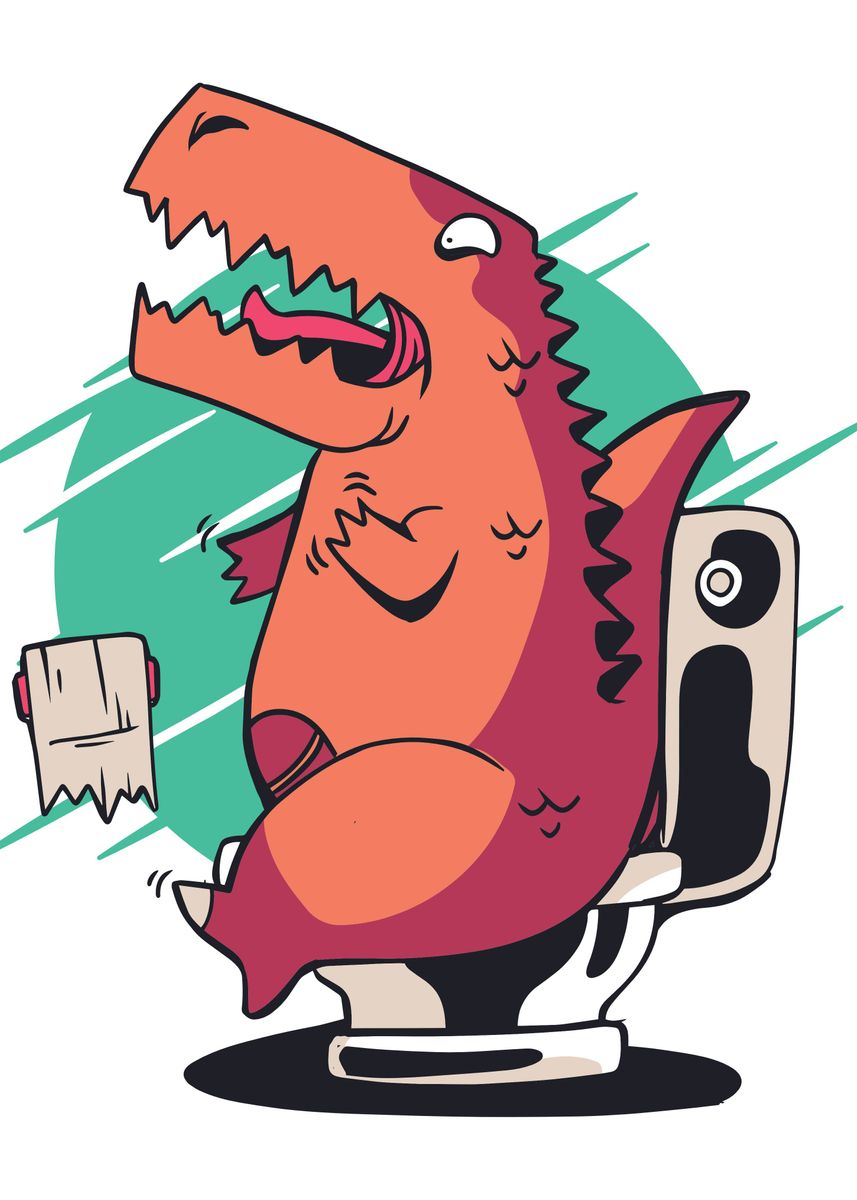 'Toilet Vol 3' Poster, picture, metal print, paint by afdesign | Displate