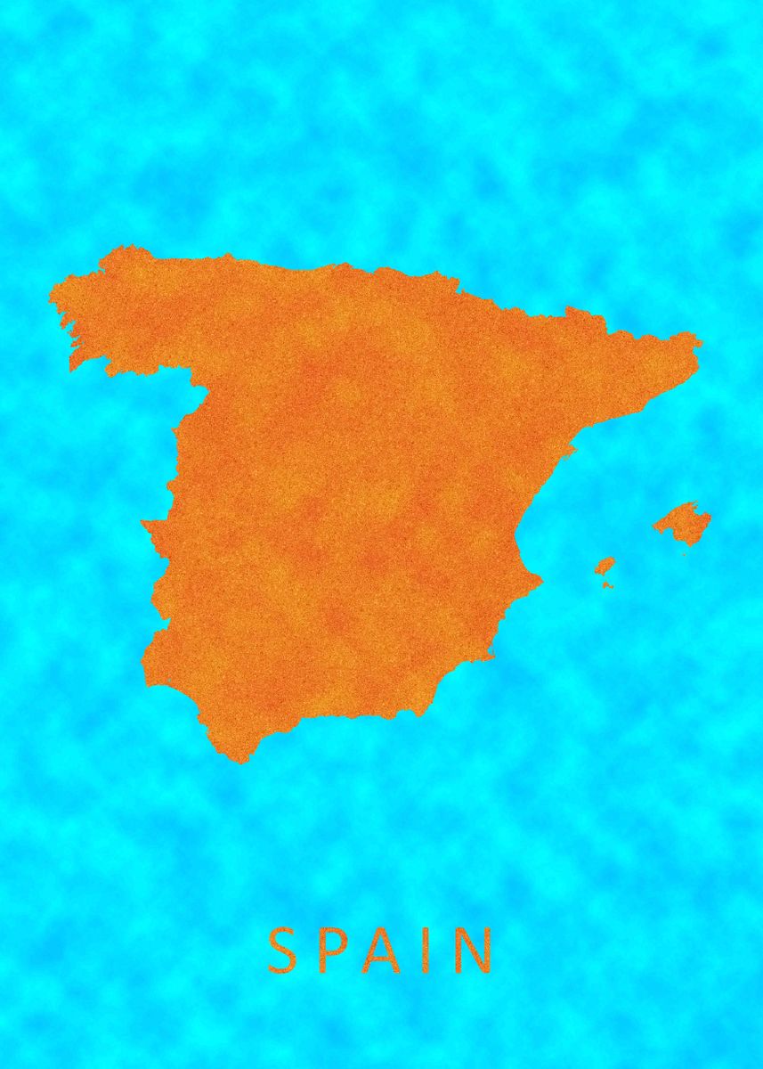 'Spain' Poster by City Map Art Prints | Displate