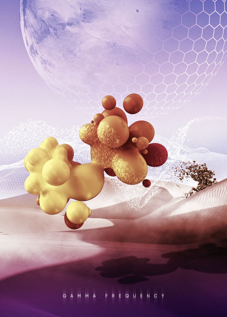 'GAMMA FREQUENCY' Poster, picture, metal print, paint by Archie ...