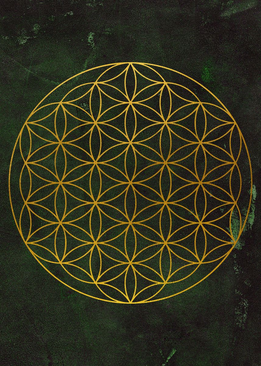 'Flower of Life ' Poster by Erzebet Prikel | Displate