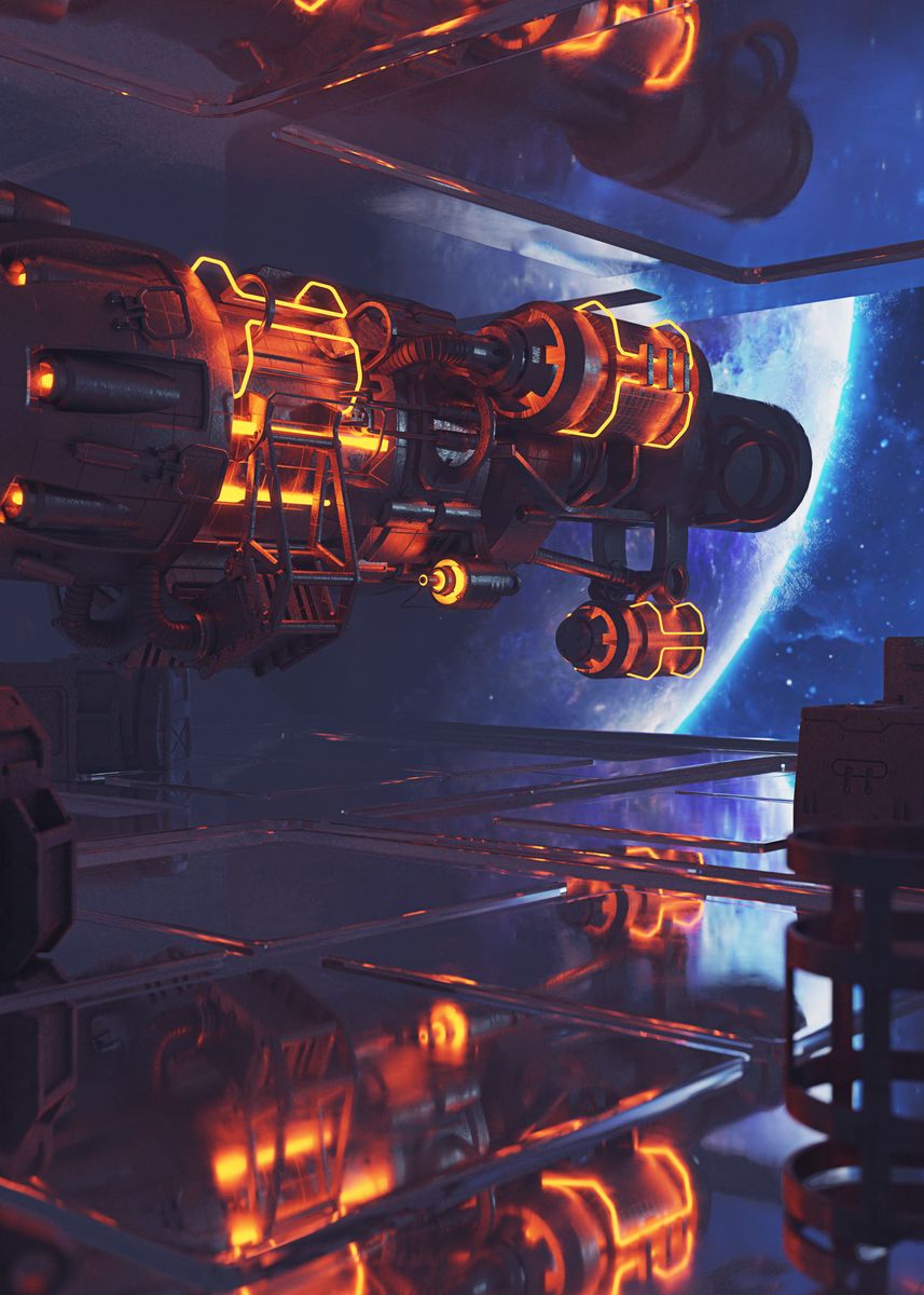 'Starship' Poster, picture, metal print, paint by JoshKasperCreative ...