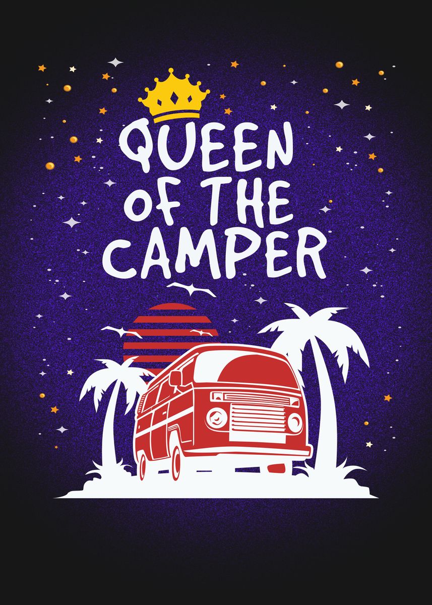 'Caravan Design Camper' Poster, picture, metal print, paint by ...