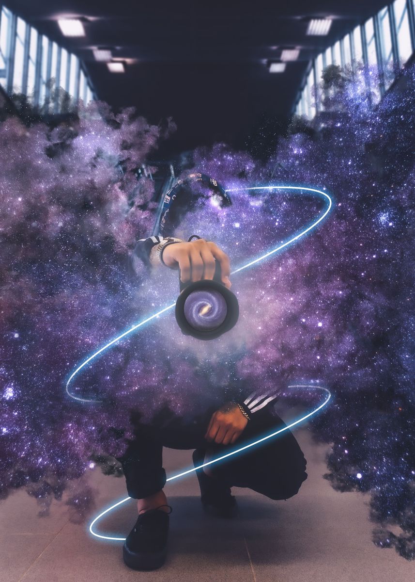 'The Cosmic Photographer' Poster, picture, metal print, paint by MY ...