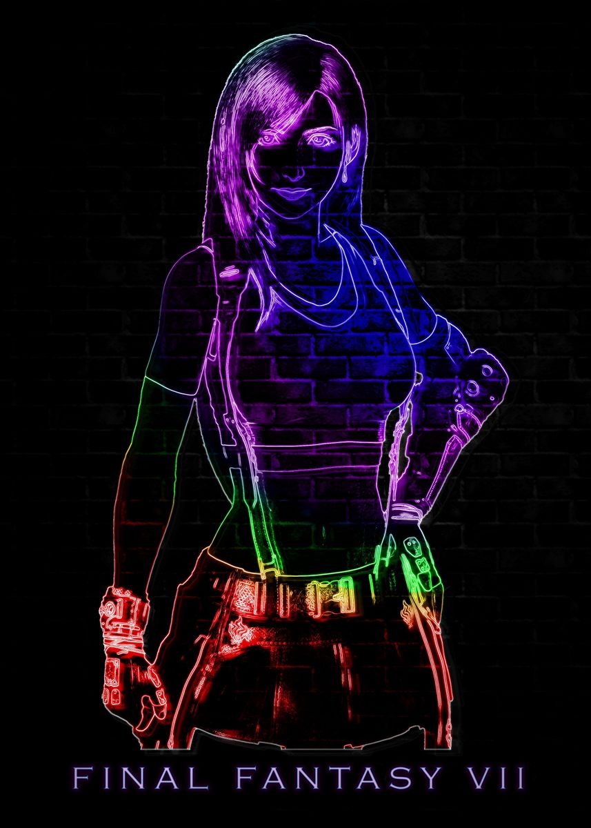 'tifa lockhart' Poster, picture, metal print, paint by best art moshper ...