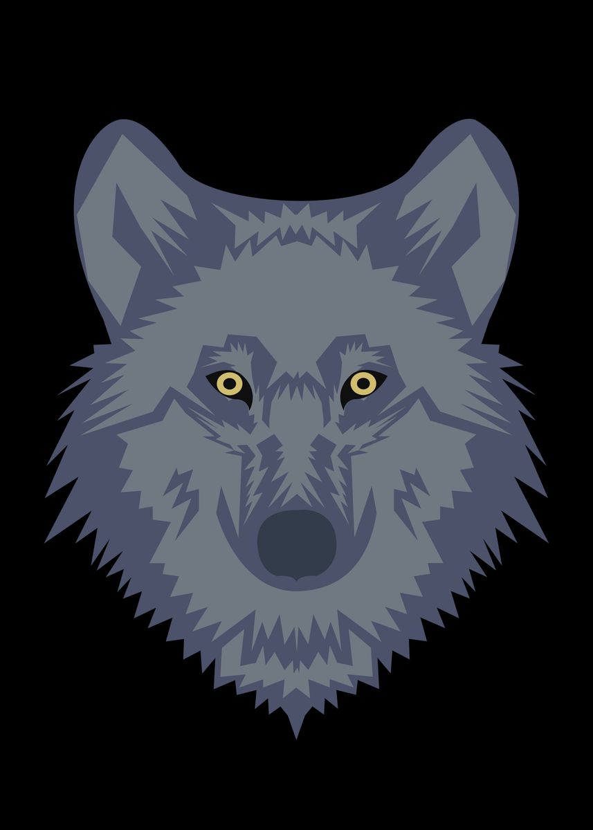 'Lobo' Poster, picture, metal print, paint by Martn Morelos Bello ...