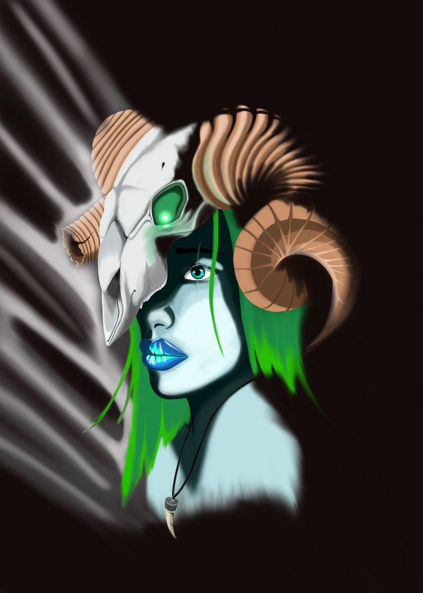 'tribal huntress' Poster, picture, metal print, paint by Midthrill ...