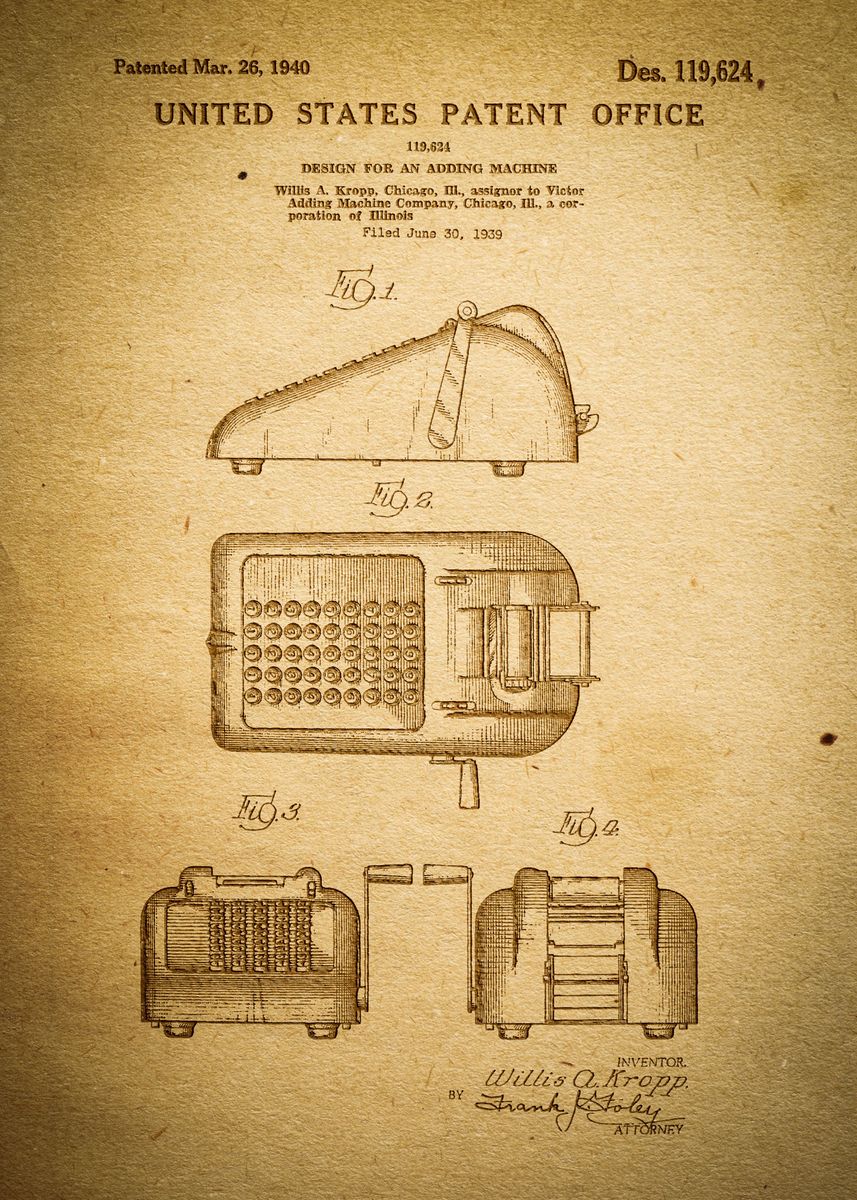 ' Adding Machine ' Poster by Hawk | Displate