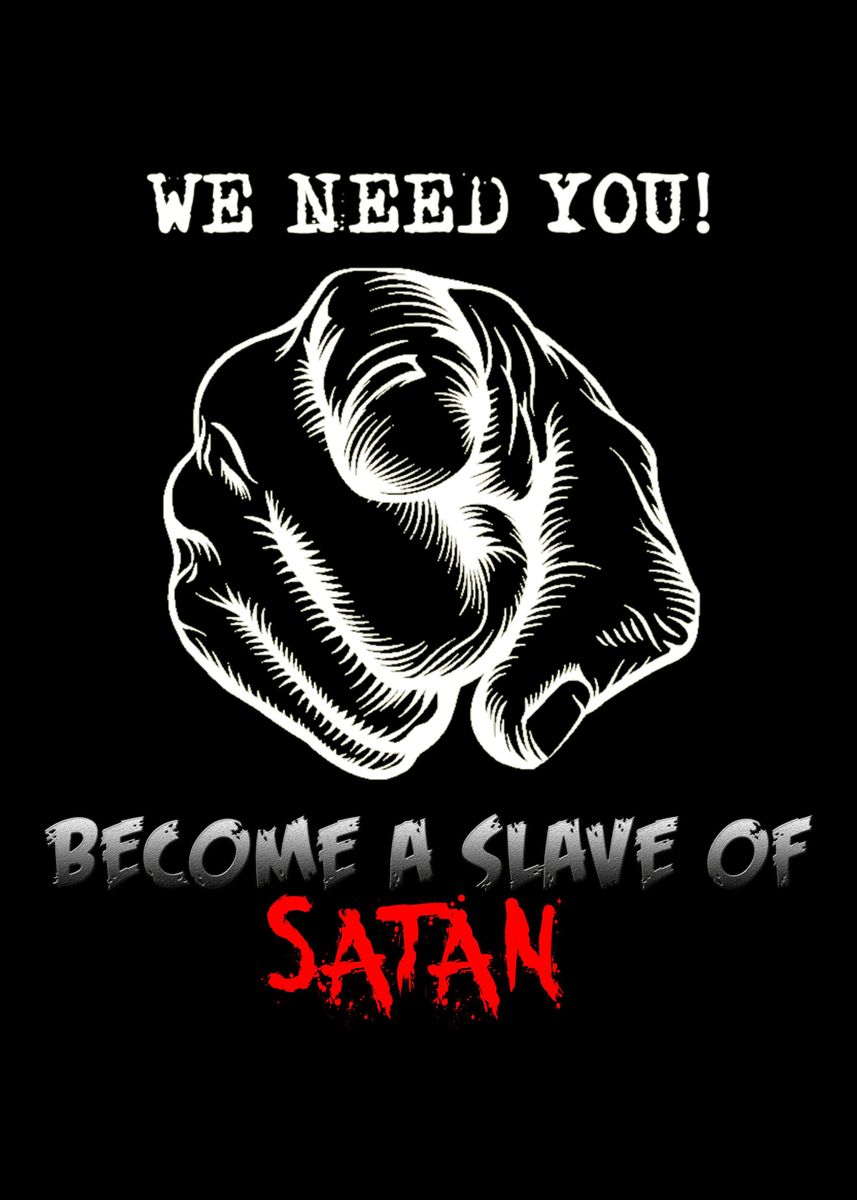 'Satanists Satan Halloween' Poster by Sebastian Wünsche | Displate