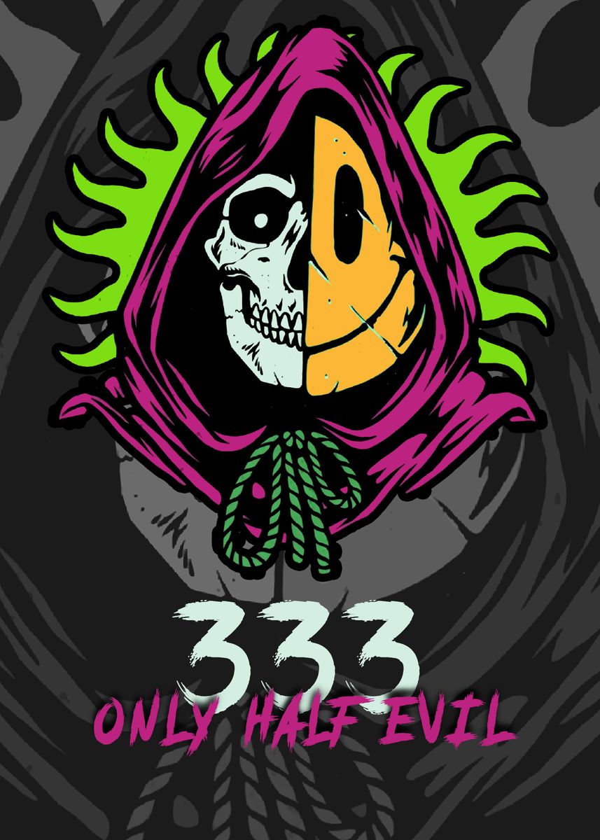 'Only Half Evil' Poster, picture, metal print, paint by Rendy Dewa ...