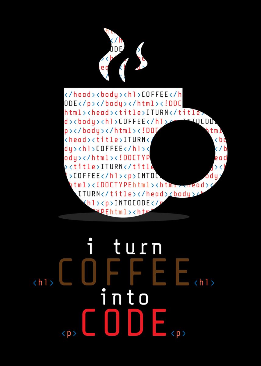 'No Programming Without' Poster, picture, metal print, paint by ...