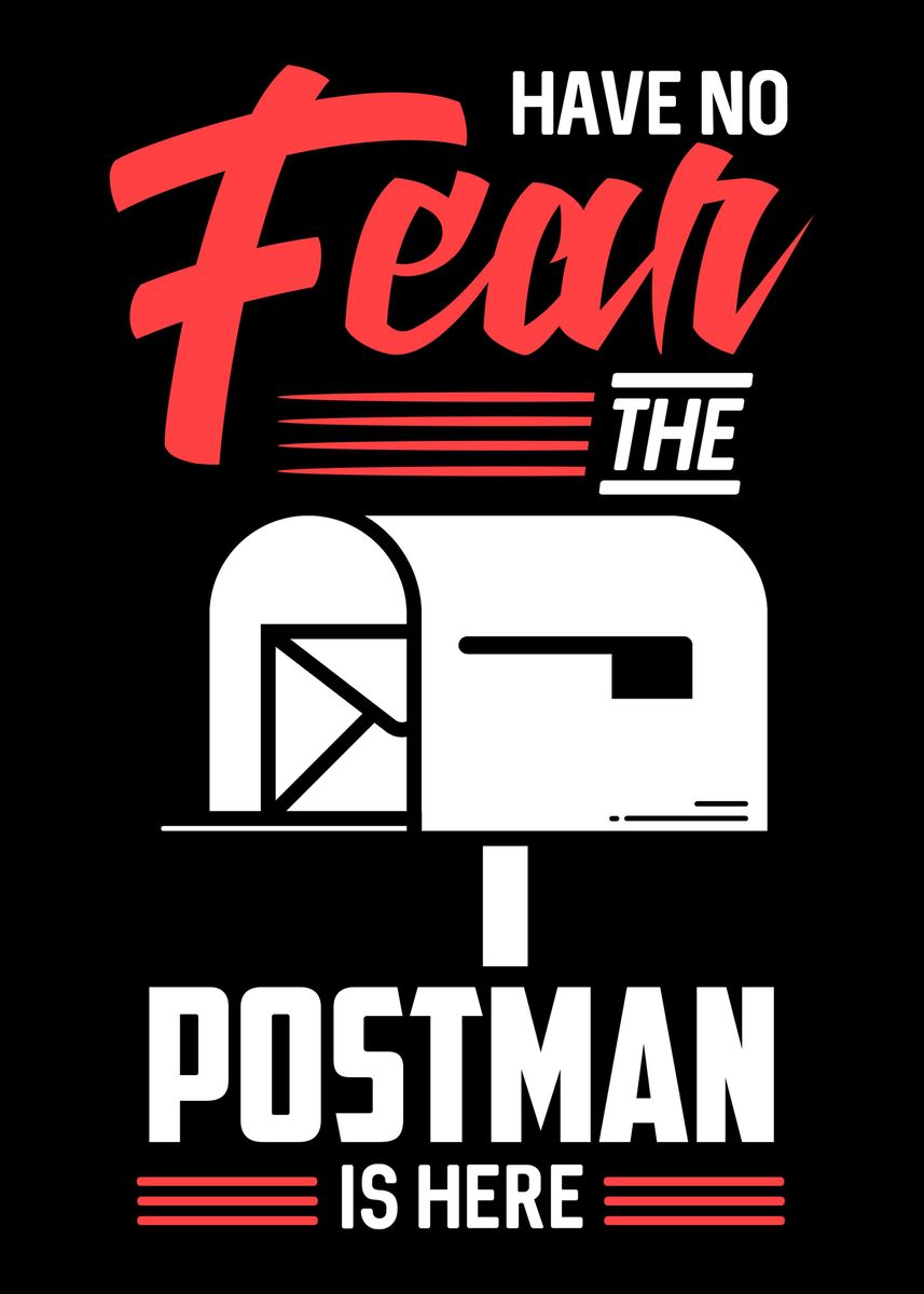 'postman postworker post gi' Poster by Hexor | Displate