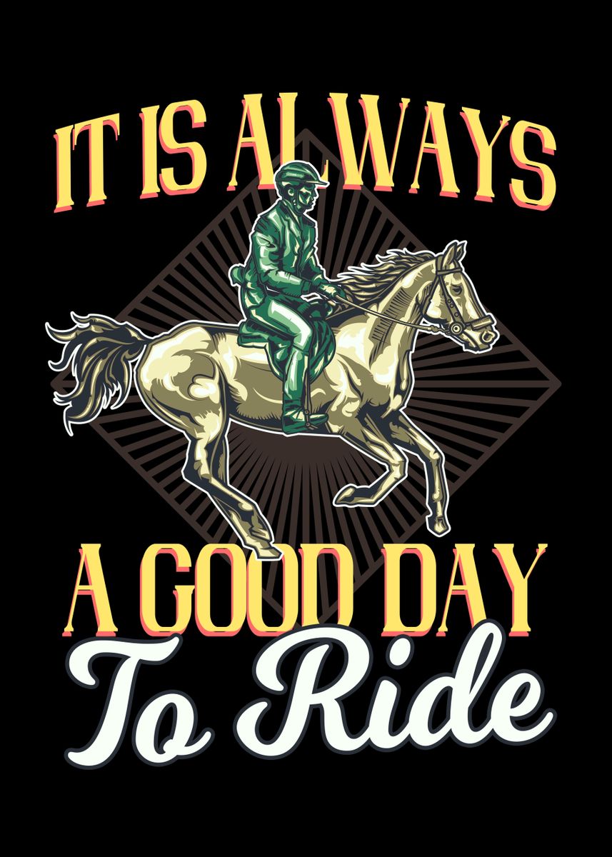 'Good Day to Ride' Poster, picture, metal print, paint by Foxxy Merch ...