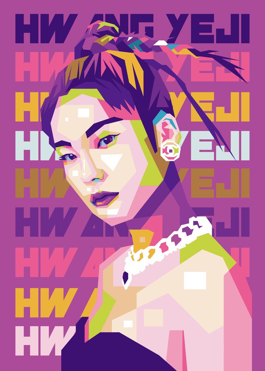 'HWANG YEJI ITZY POP ART' Poster, picture, metal print, paint by ...