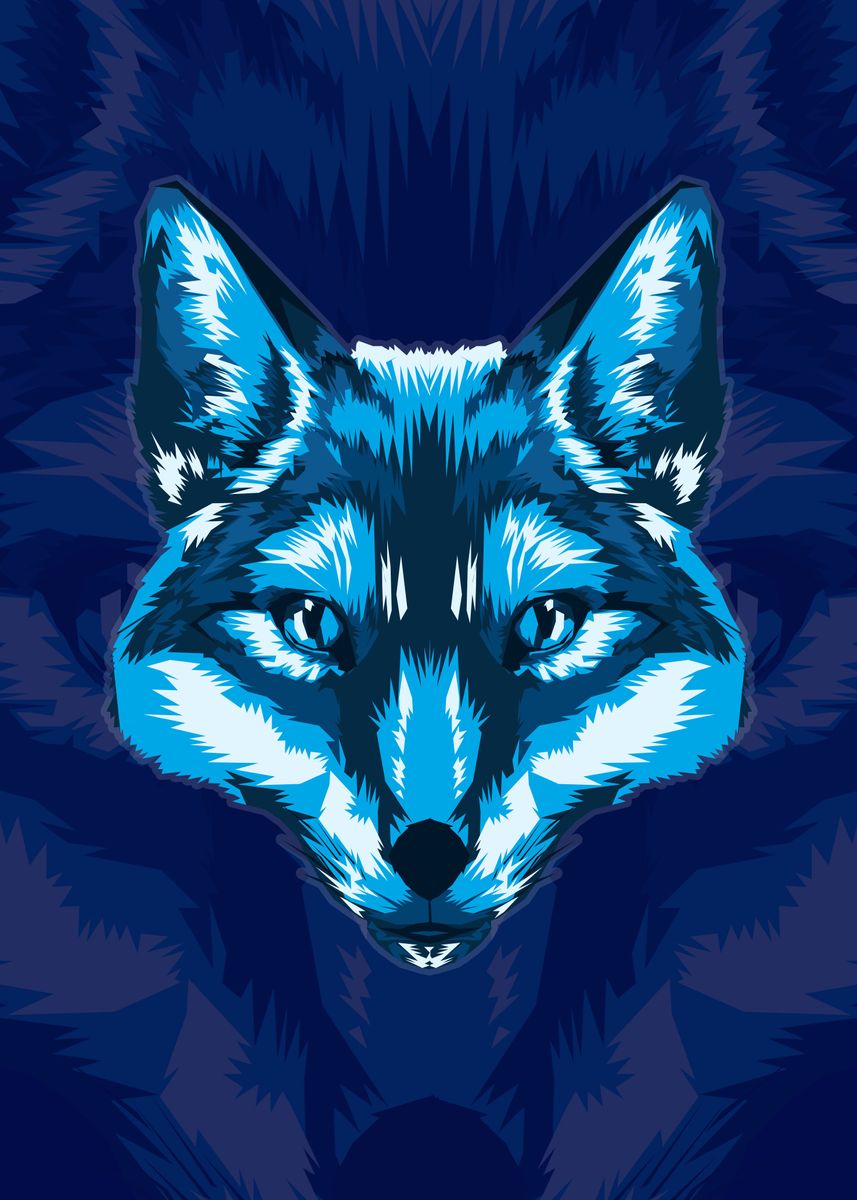 'FOX VECTOR' Poster by INSPIRE COLLECTION | Displate
