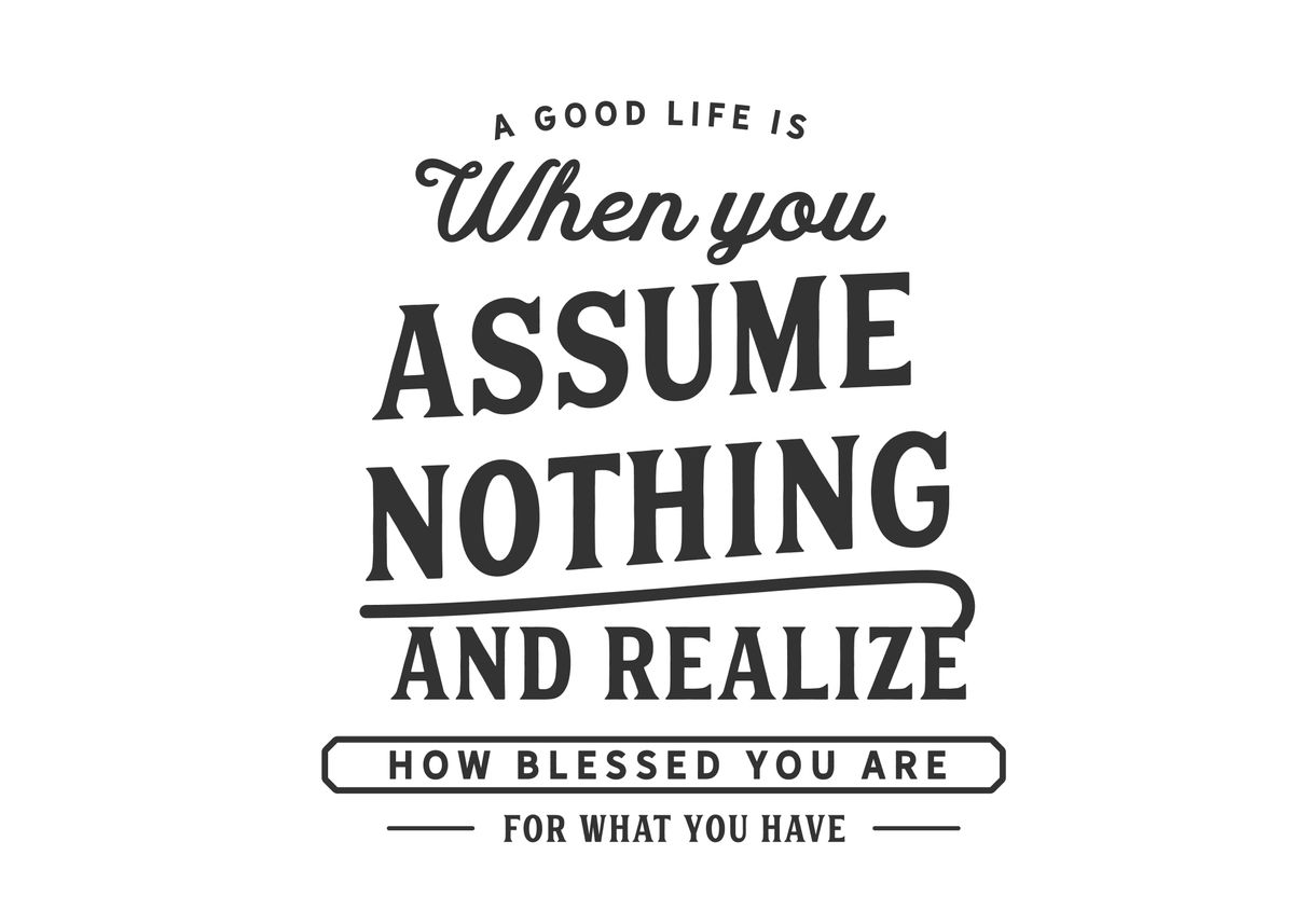 'when you assume nothing' Poster by baraiko eiji | Displate