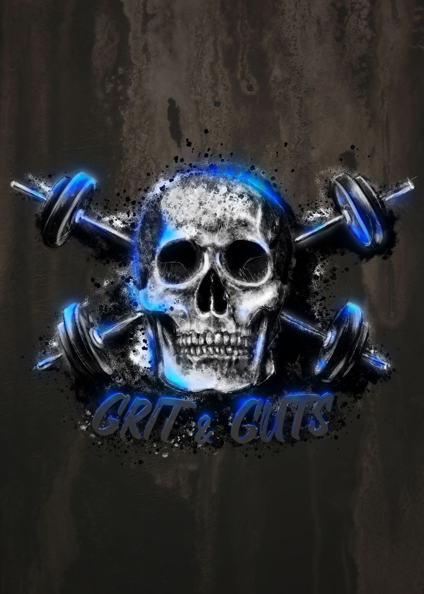 'Grit and Guts' Poster, picture, metal print, paint by Jarrod ...