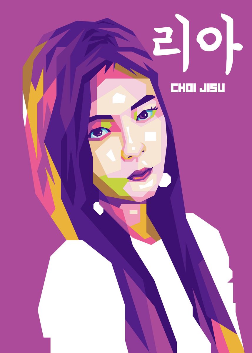 'ITZY LIA POP ART' Poster by Rochefort | Displate