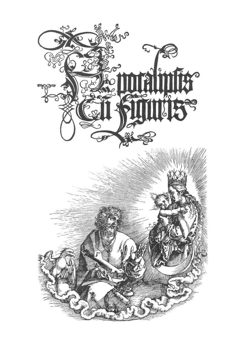 'Latin Book of Revelation' Poster, picture, metal print, paint by ...