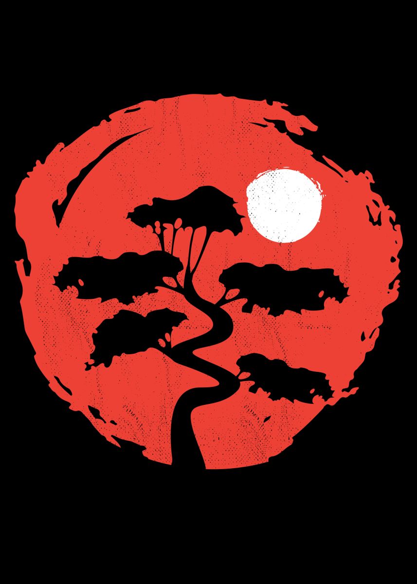 'Bonsai Tree Japanese Zen' Poster by Philip Anders | Displate