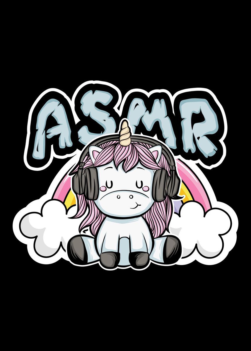 'ASMR Fall Asleep' Poster, picture, metal print, paint by schmidde ...