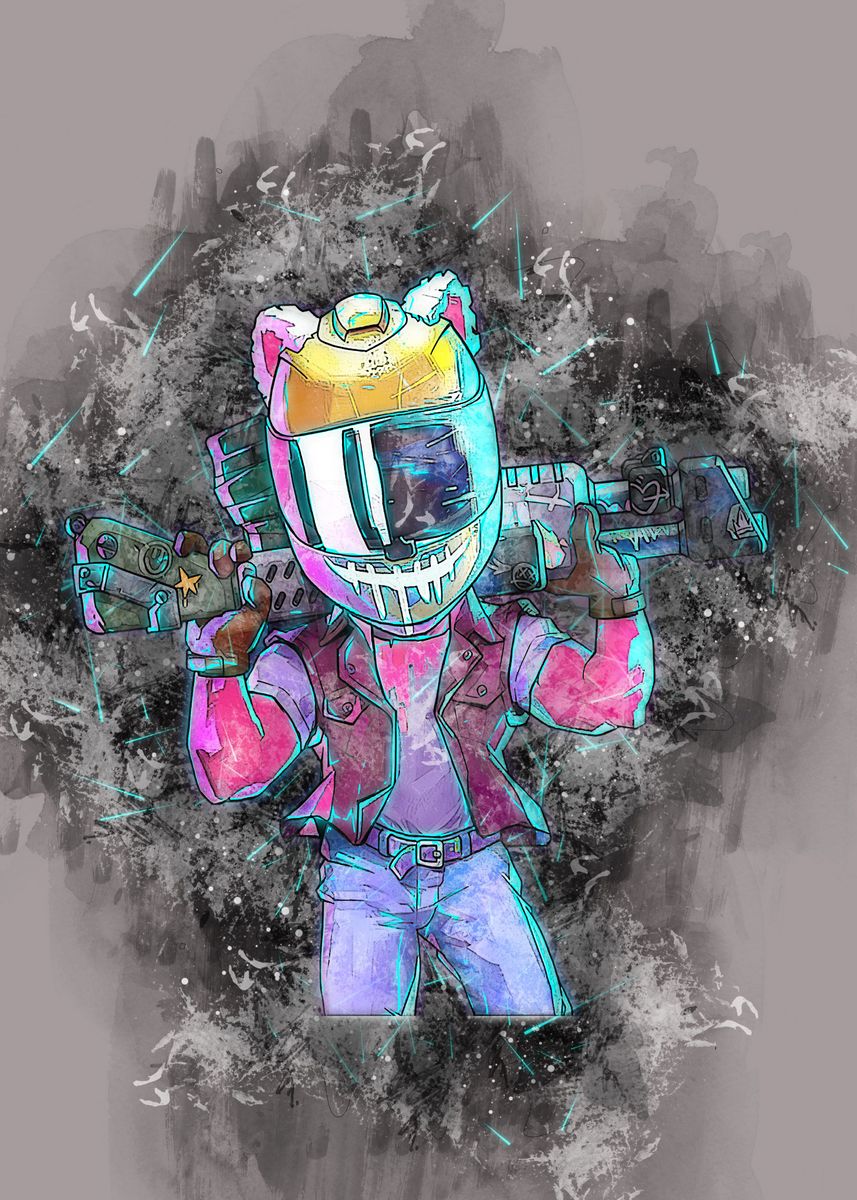 'Neon Abyss Ilustration' Poster, picture, metal print, paint by ...