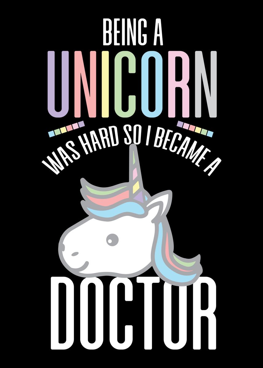 'doctor funny funny docto' Poster, picture, metal print, paint by ...