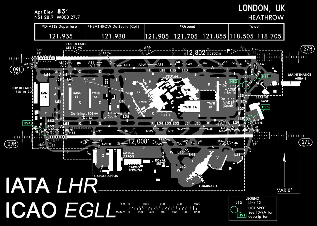 'London Heathrow Airport' Poster by DoubleH63 | Displate