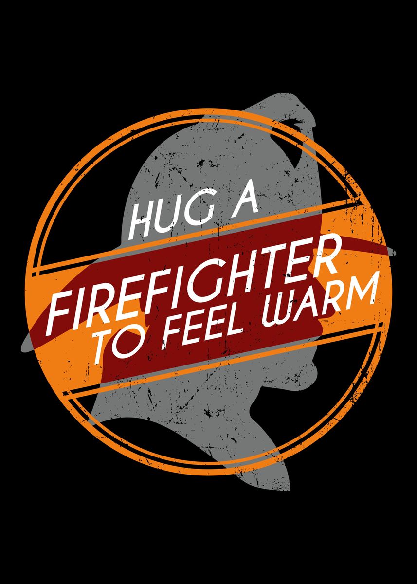 'Fireman Hat Fire Volunteer' Poster by CrazySquirrel | Displate