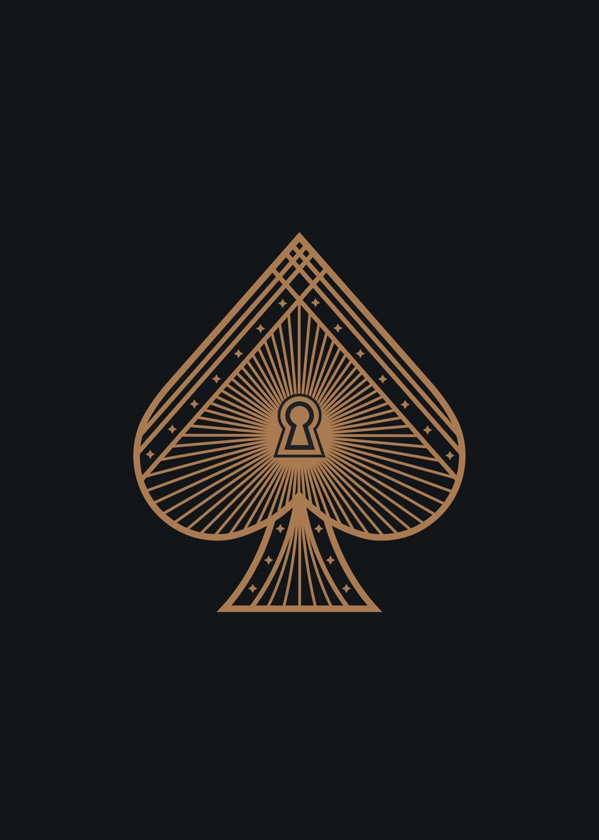 '4 Suits Spades' Poster by The Order Of Curiosities | Displate
