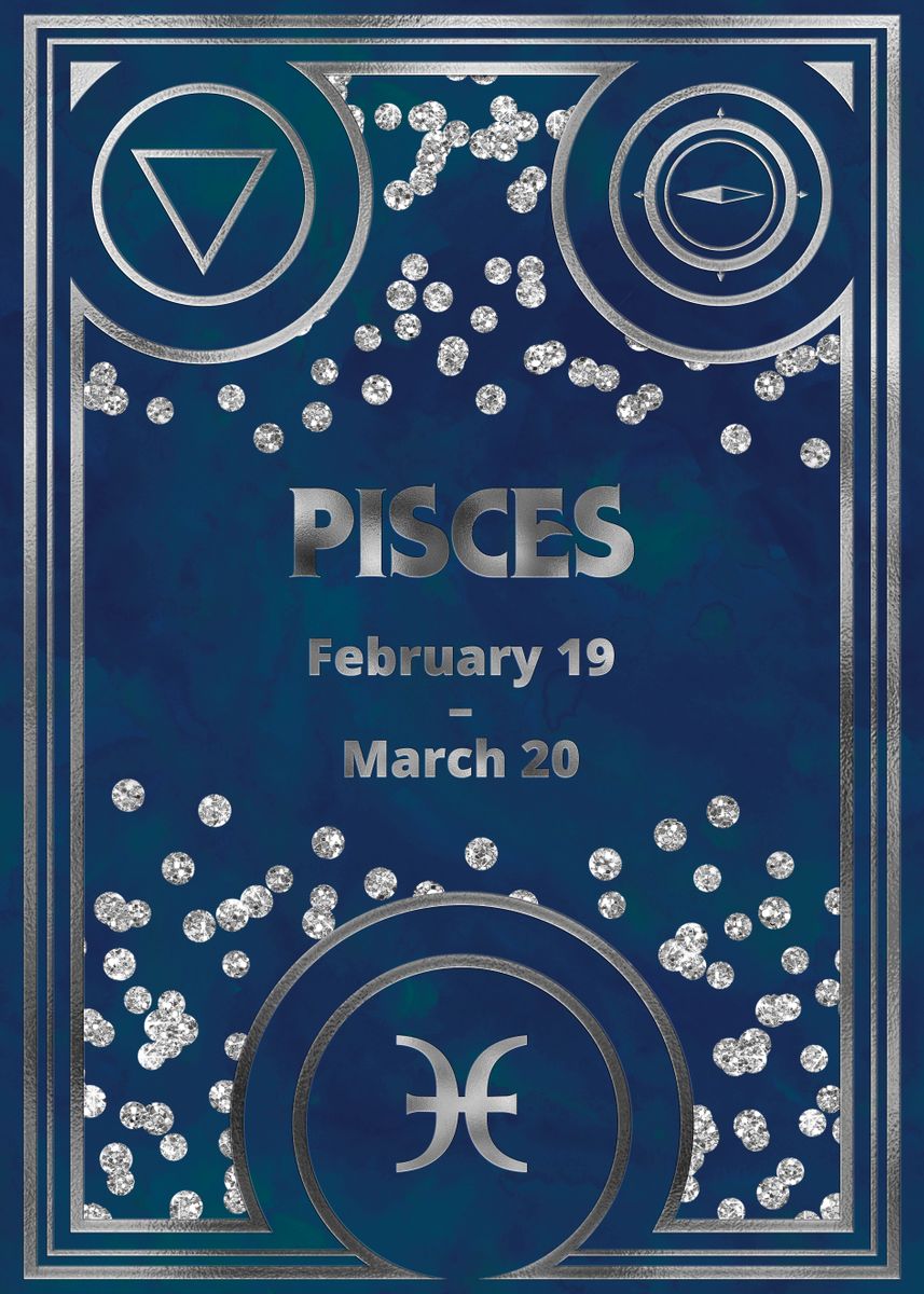 'Pisces ' Poster, picture, metal print, paint by Sapphire Titan | Displate